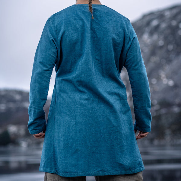 Blue Viking Tunic - Linen | Historically Accurate Viking Tunics | RG ...