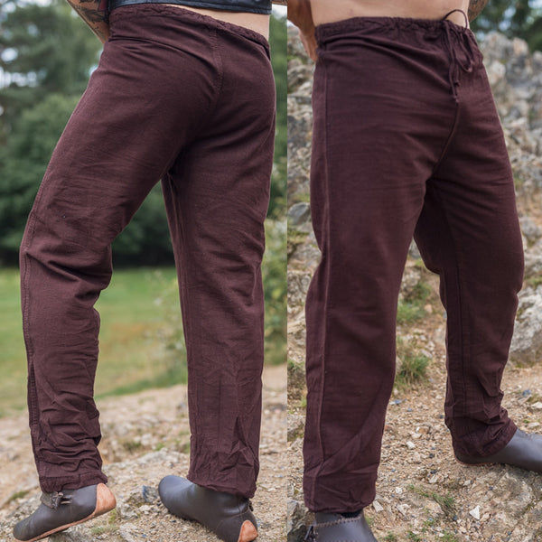 Brown Viking Trousers / Pants - Linen | Medieval Reenactment Clothing ...