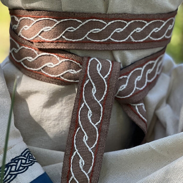 Brown Woven Viking / Medieval Belt | Wide Women's Weaved Belts – Sons ...