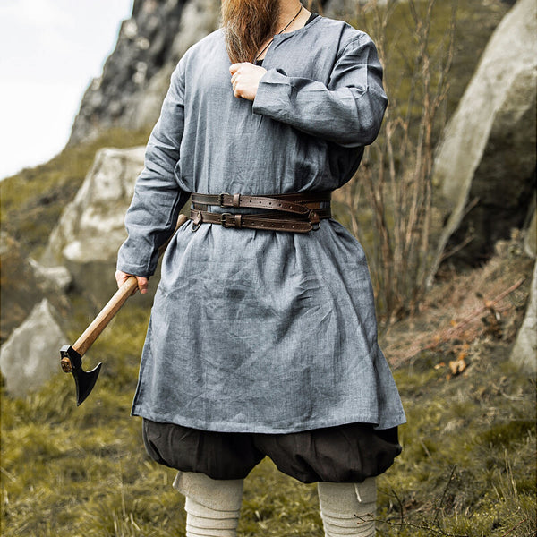 Dark Brown Leather Double Wide Belt | Medieval Warrior Belts – Sons of ...