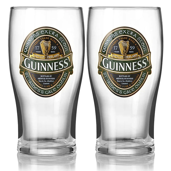 Guinness® Ireland Green Glass | Single, Pair, 6, 12 and 24 Glasses ...