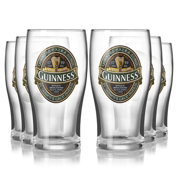 Guinness® Ireland Green Glass | Single, Pair, 6, 12 and 24 Glasses ...