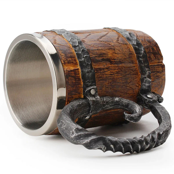 Medieval Beer Mug | Faux Wood Ale Mugs | Large Wooden Tankard – Sons of ...