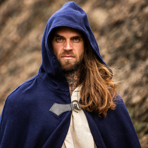 Dragon Rider Costume Women Medieval Cape Medeval Cowl Hood Scarf Hooded Wcca Pagan Halloween ...