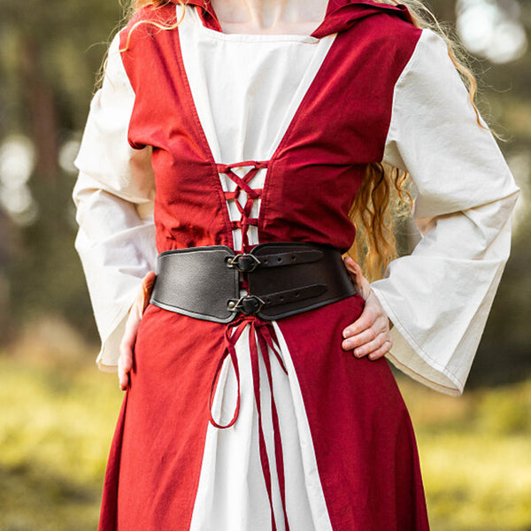 Black Bodice Medieval Belt - Leather | Girdle Corset Women's Belt ...
