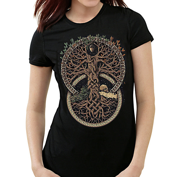 Tree of Life T-Shirt | Yggdrasil | World Tree Norse / Nordic / Viking ...