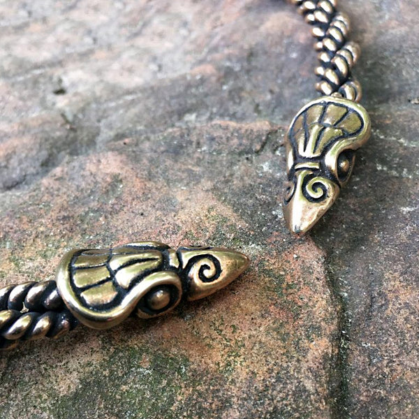 Bronze Raven Torc | Medium Braid | Nordic & Celtic Torques – Sons of ...