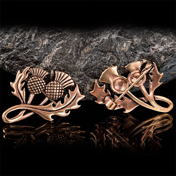 Scottish Thistle Brooch Pin - Bronze | Scottish Kilt Pins / Brooches ...