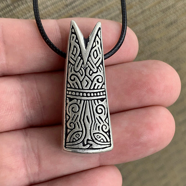 Viking Fishtail Pendant Bronze or Silver | Gotland Fish Tail Necklace ...
