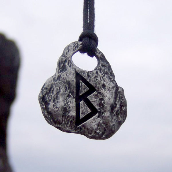 Hand Forged Pewter Rune Pendant | Nordic Runes Elder Futhark Necklaces ...